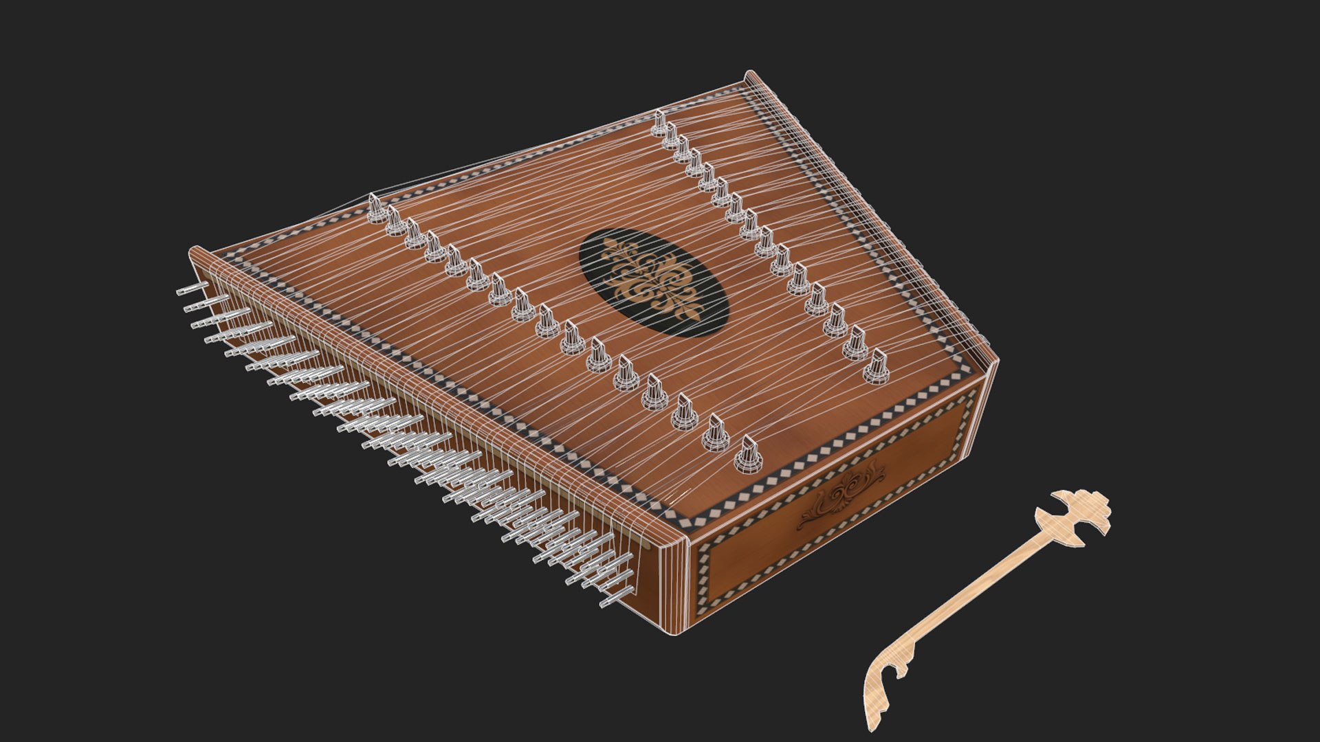 3D Santoor 3D Model - TurboSquid 2446995