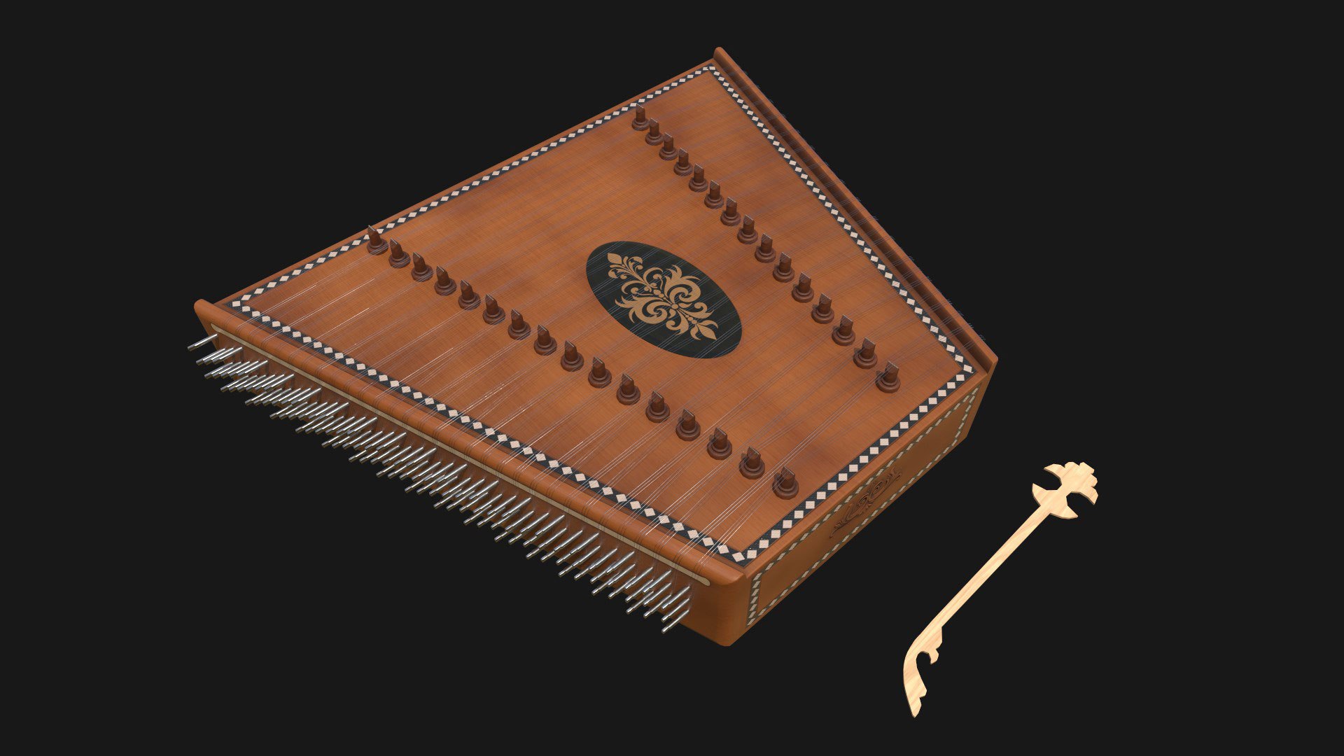 3D Santoor 3D Model - TurboSquid 2446995