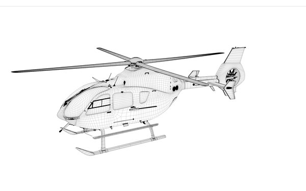 modelo 3d Eurocopter EC-135 POLISH Border Guard L1970 - TurboSquid 2049329