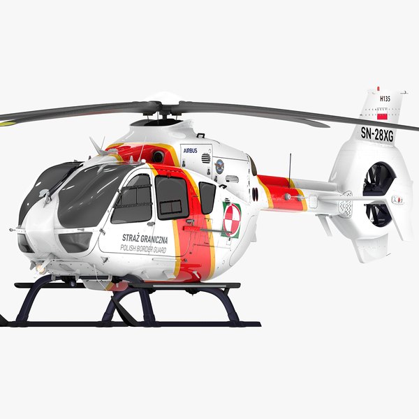 Eurocopter EC-135 POLISH Border Guard L1970 3D model - TurboSquid 2049329