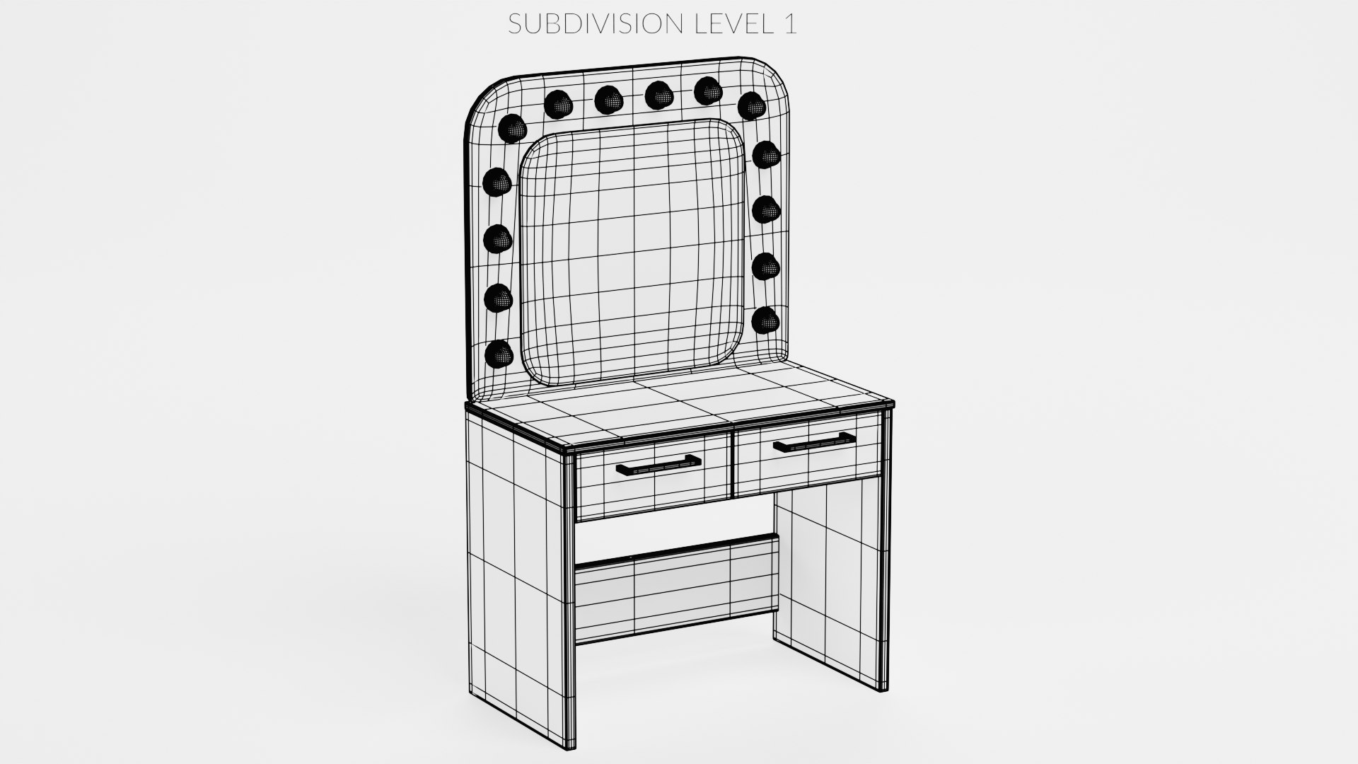 Makeup Table Model - TurboSquid 1856014