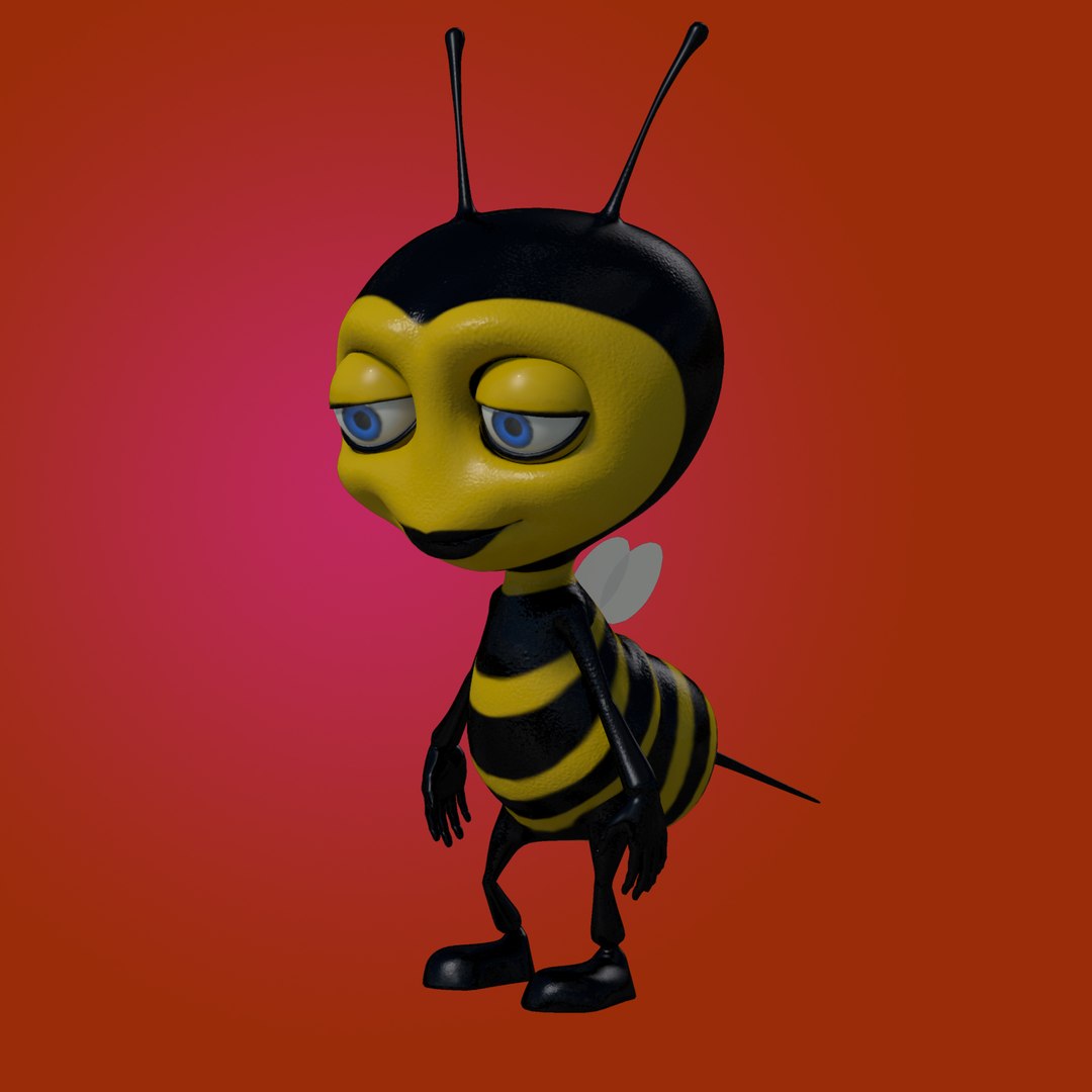 Cartoon Rigged Bee Model
