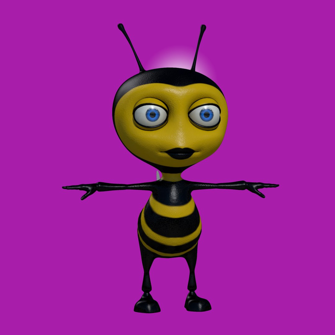 Cartoon Rigged Bee Model