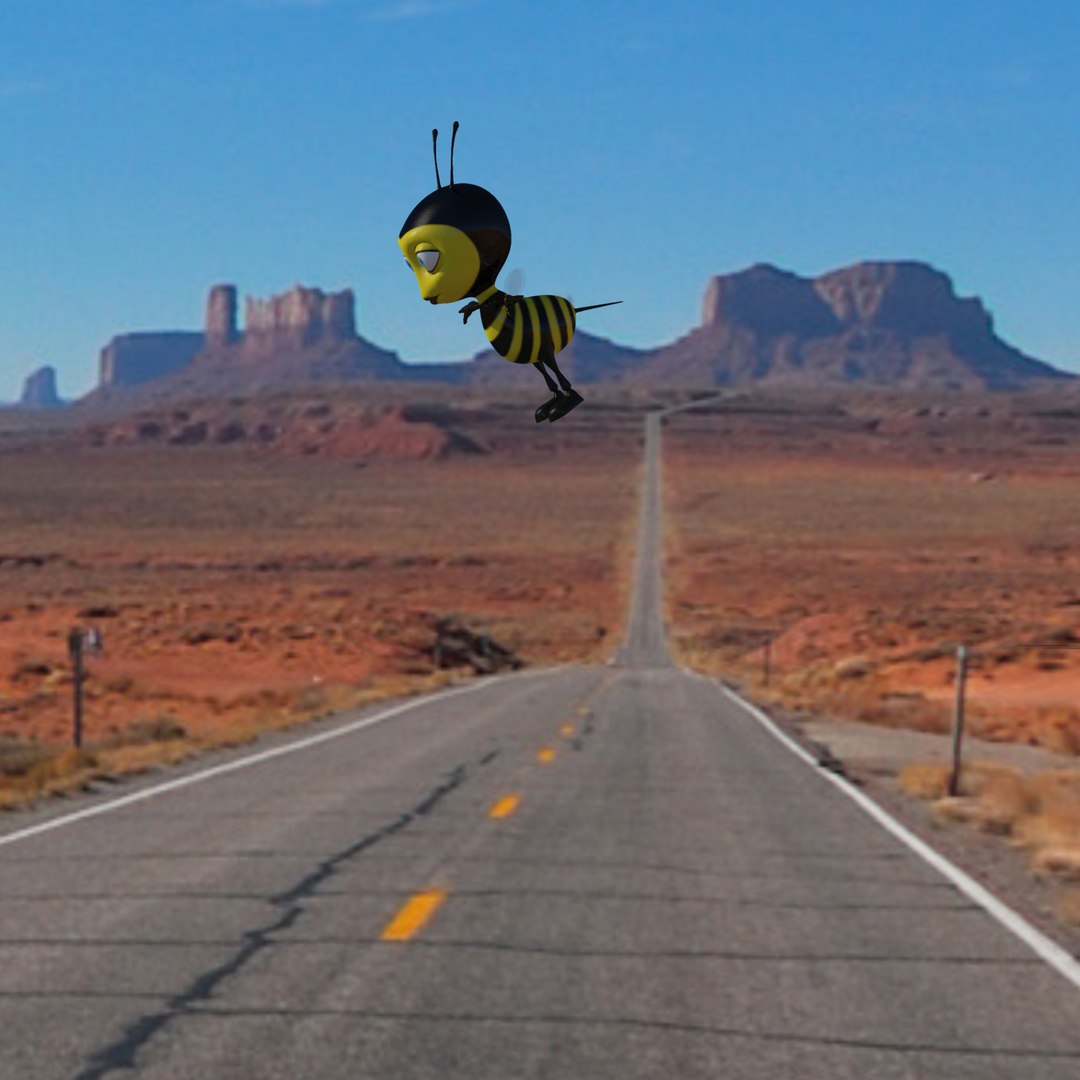 Cartoon Rigged Bee Model
