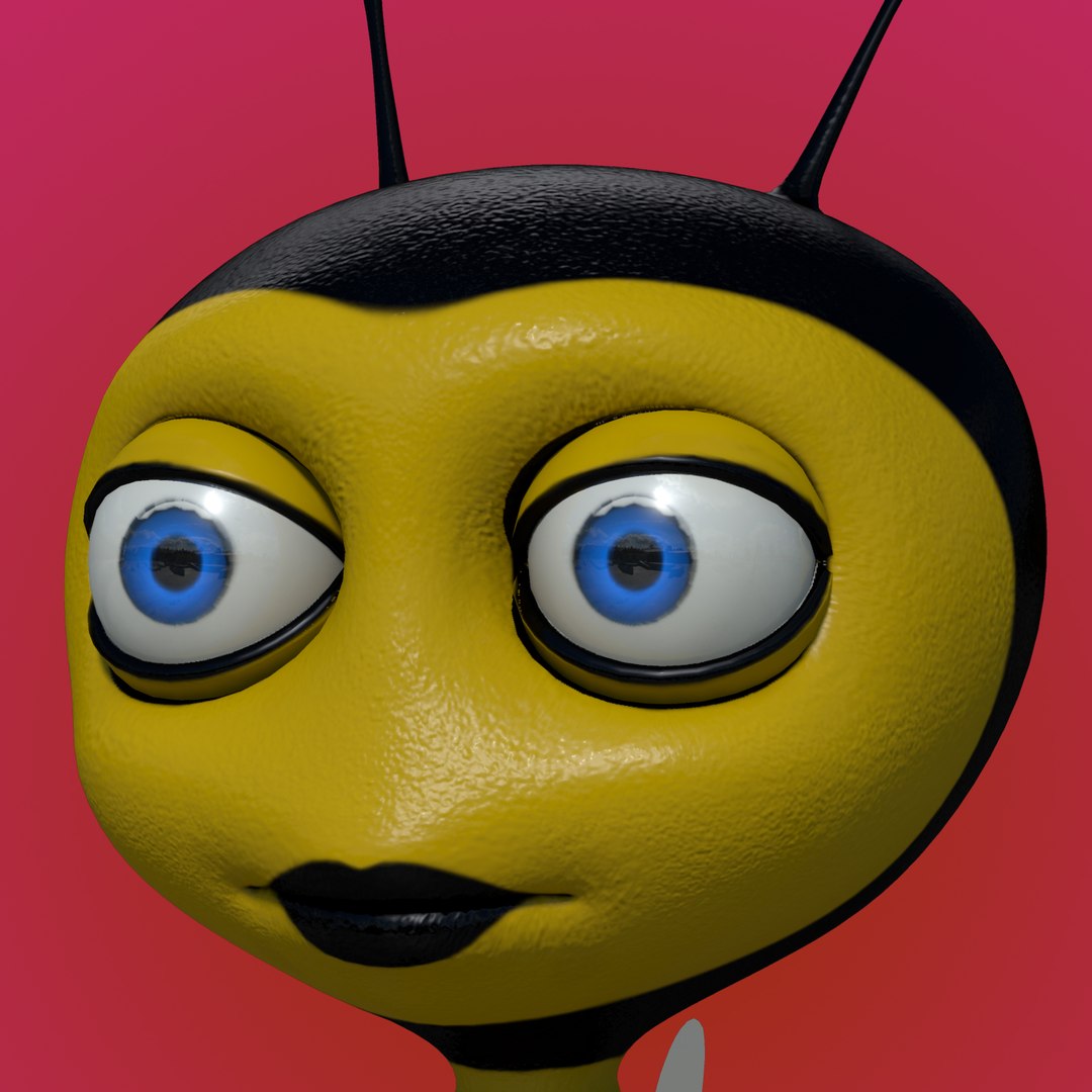 Cartoon Rigged Bee Model