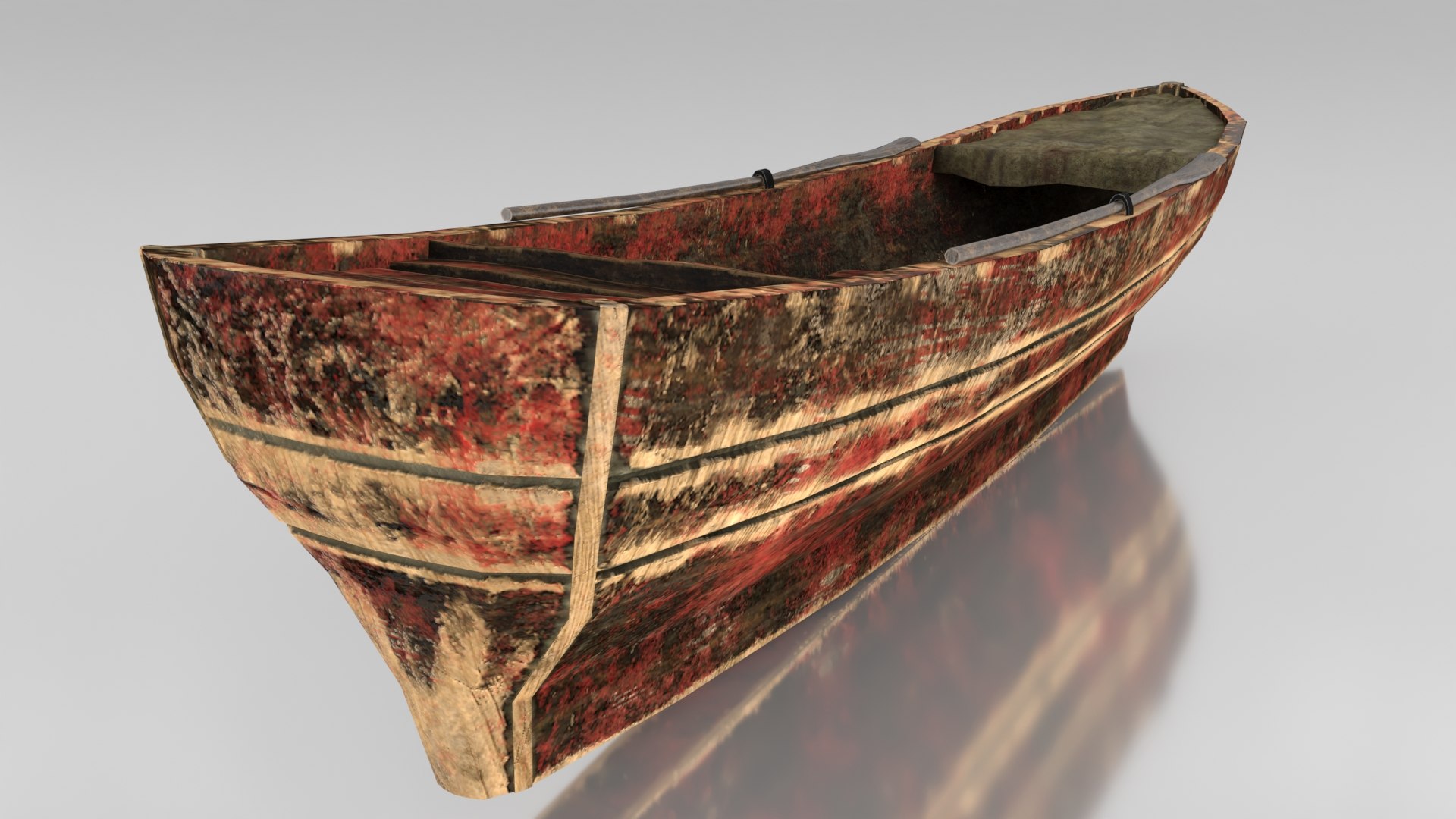 Old Medieval Rowboat 3D - TurboSquid 1794980