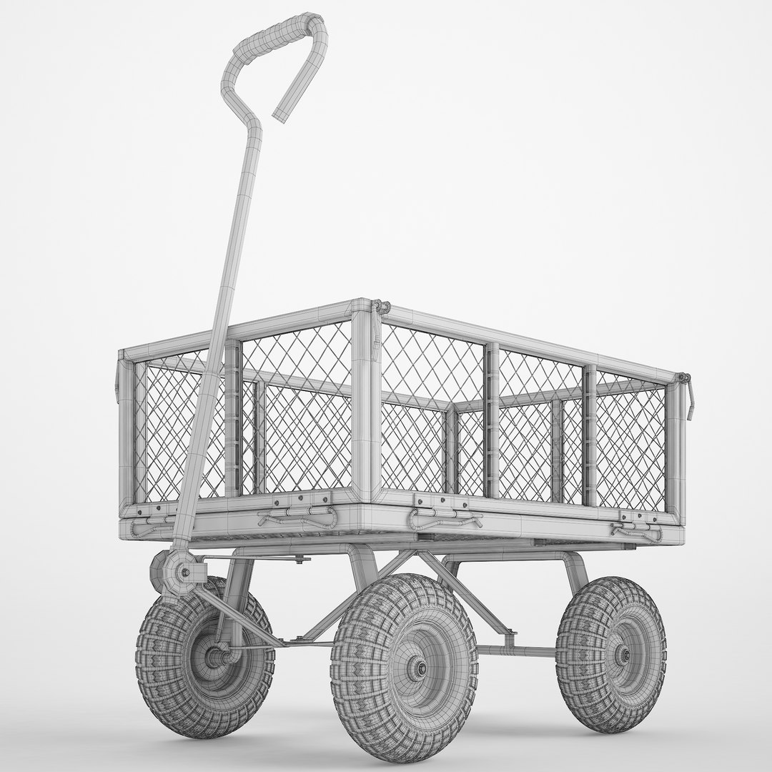 Garden Trolley 04 3D Model - TurboSquid 2223672