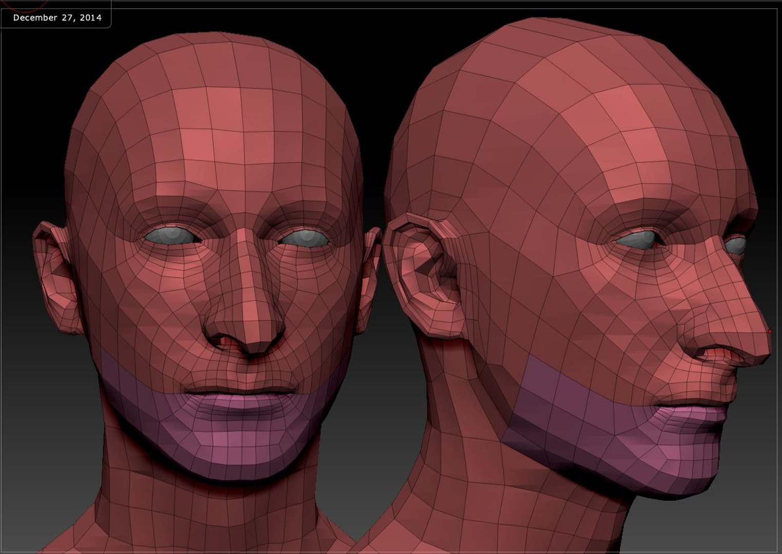 Head Men 3d Obj