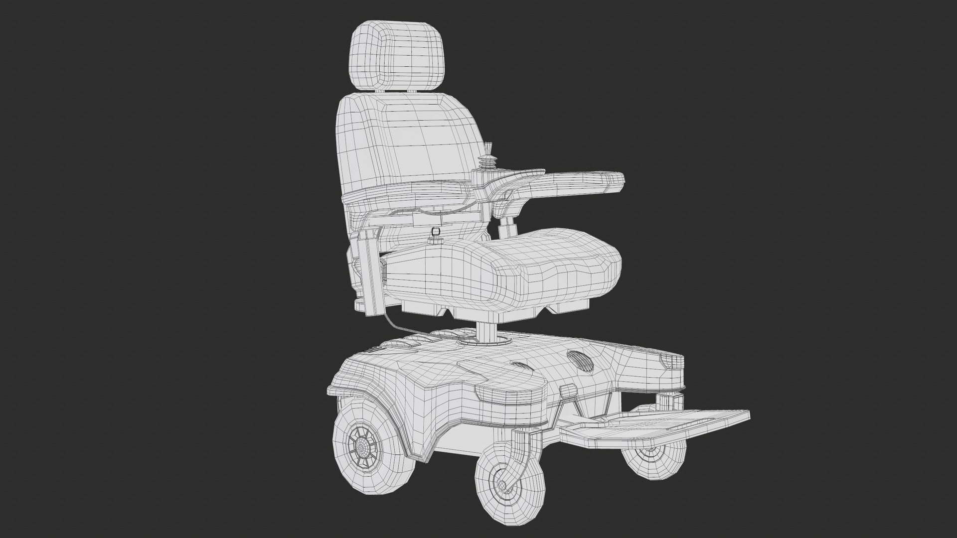 Modern Electronic Smart Wheelchair PBR 3D Model - TurboSquid 1852115