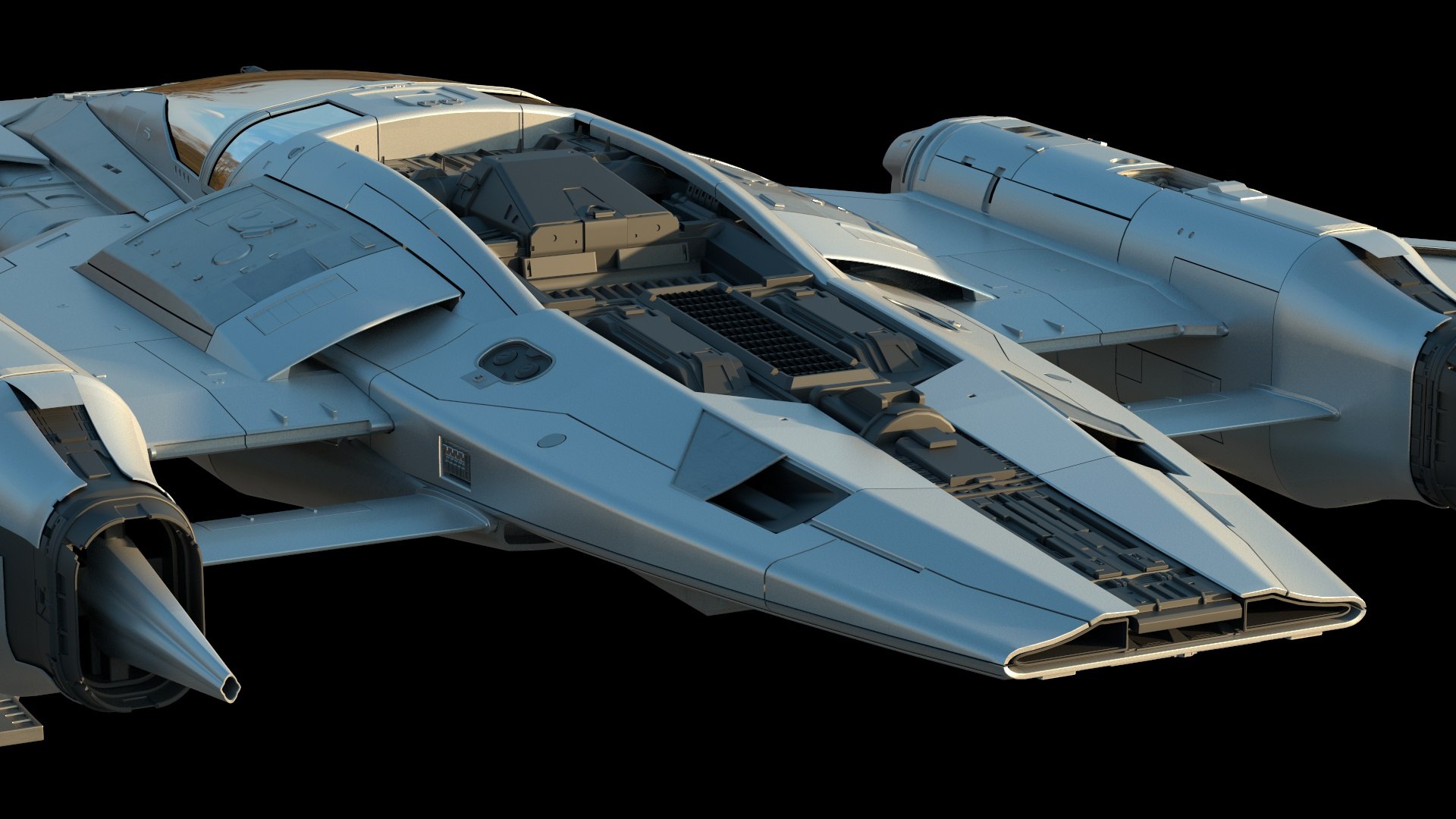 Tri-wing S-91x Pegasus Starfighter 3D Model - TurboSquid 1502037