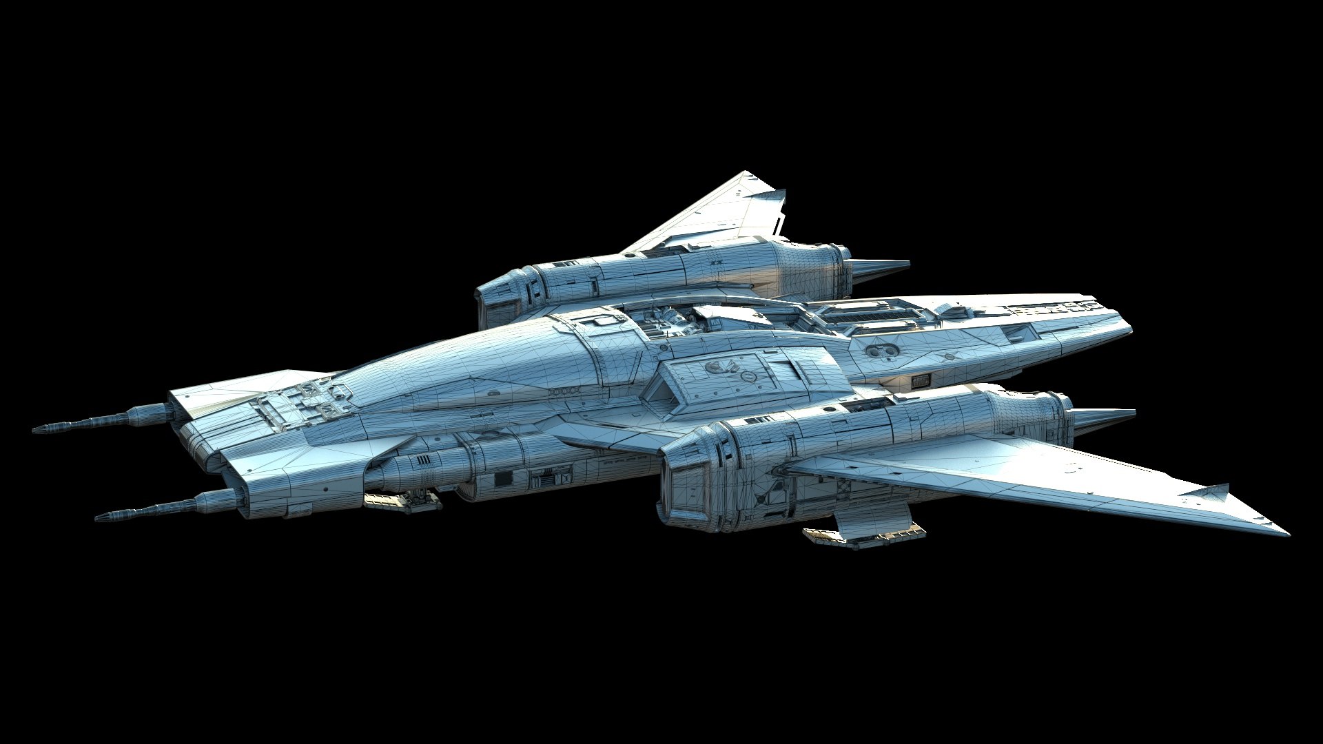 Tri-wing S-91x Pegasus Starfighter 3D Model - TurboSquid 1502037