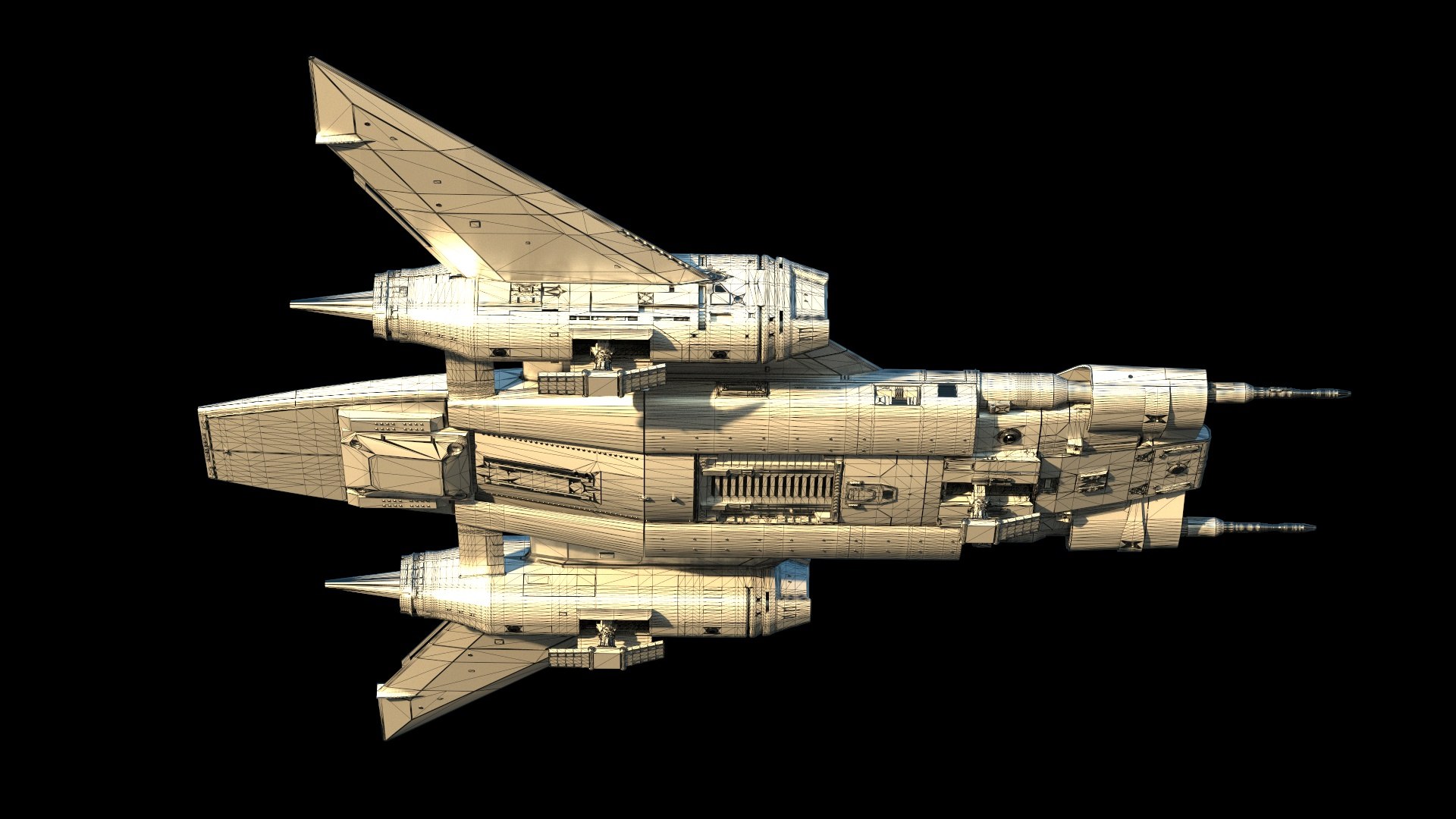 Tri-wing S-91x Pegasus Starfighter 3D Model - TurboSquid 1502037