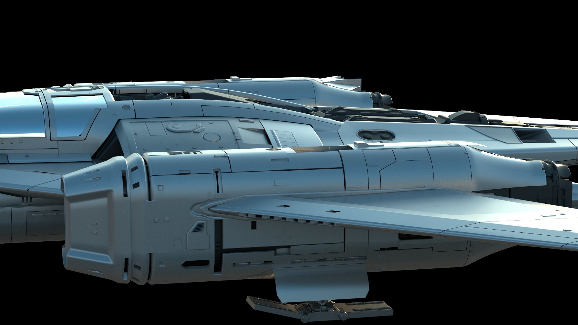 Tri-wing S-91x Pegasus Starfighter 3D Model - TurboSquid 1502037