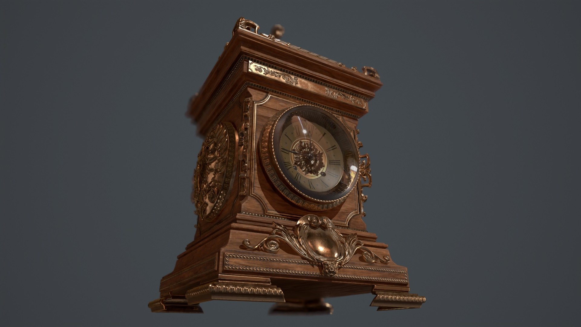 Antique Clock 3D - TurboSquid 1564837