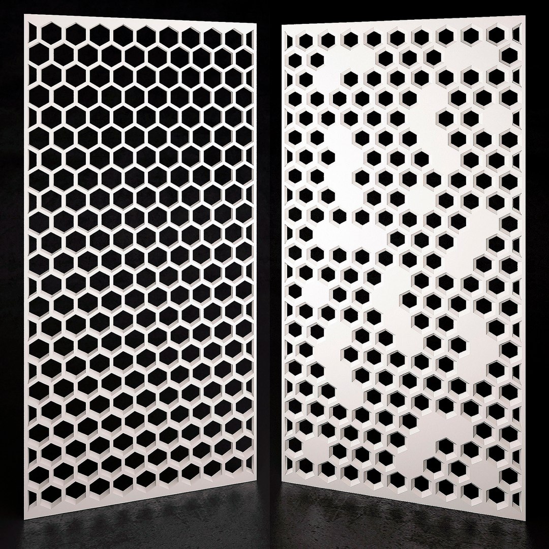 Decorative partition set 07 model - TurboSquid 1410556