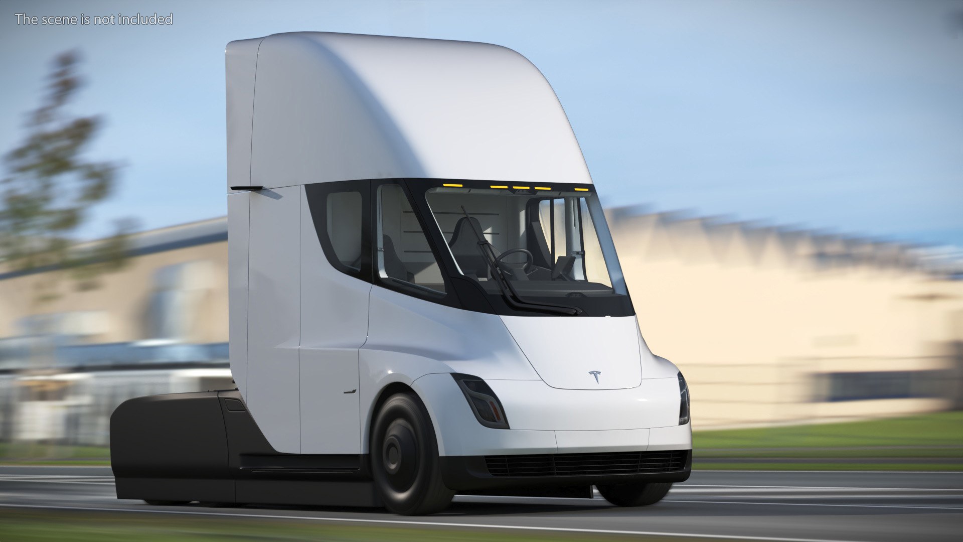 Tesla Semi Electric Truck White 3D - TurboSquid 2509298