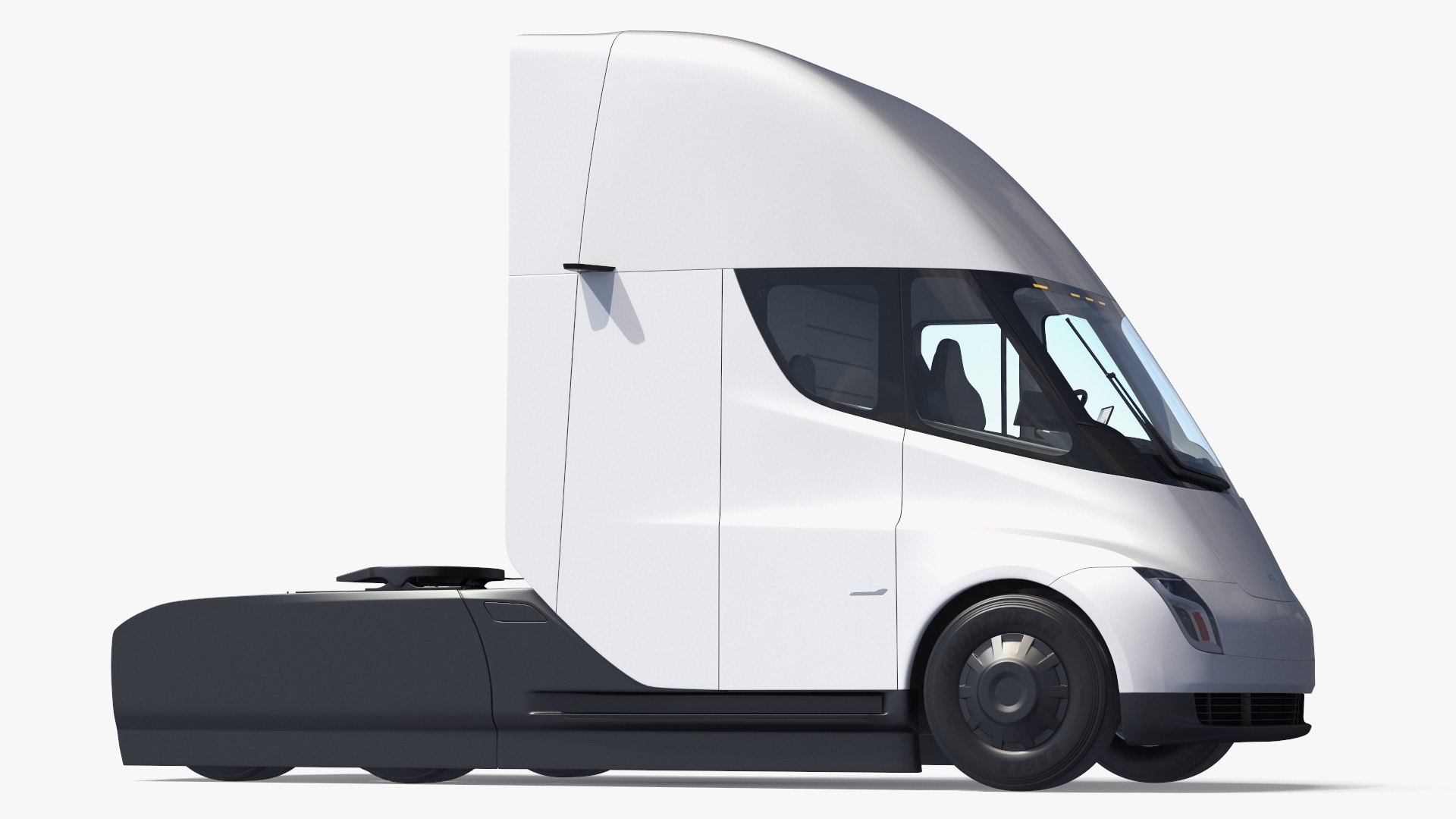 Tesla Semi Electric Truck White 3D - TurboSquid 2509298