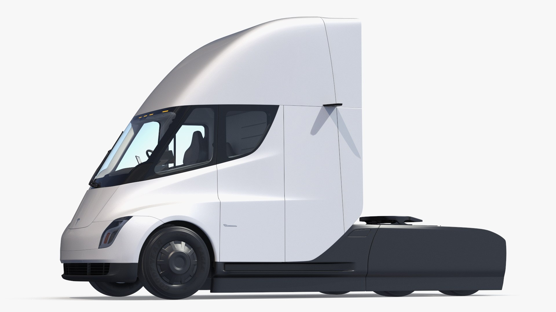 Tesla Semi Electric Truck White 3D - TurboSquid 2509298
