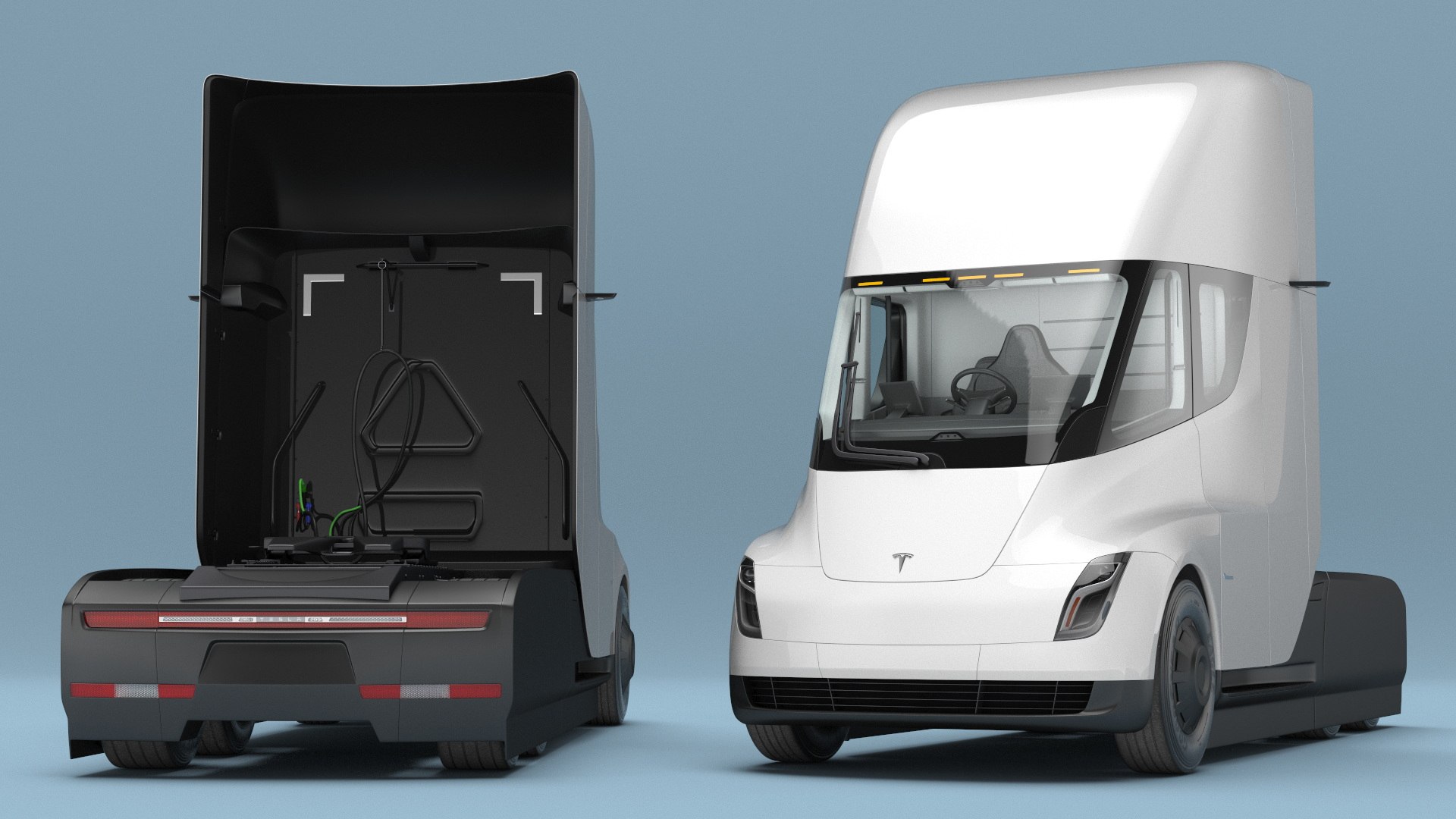 Tesla Semi Electric Truck White 3D - TurboSquid 2509298