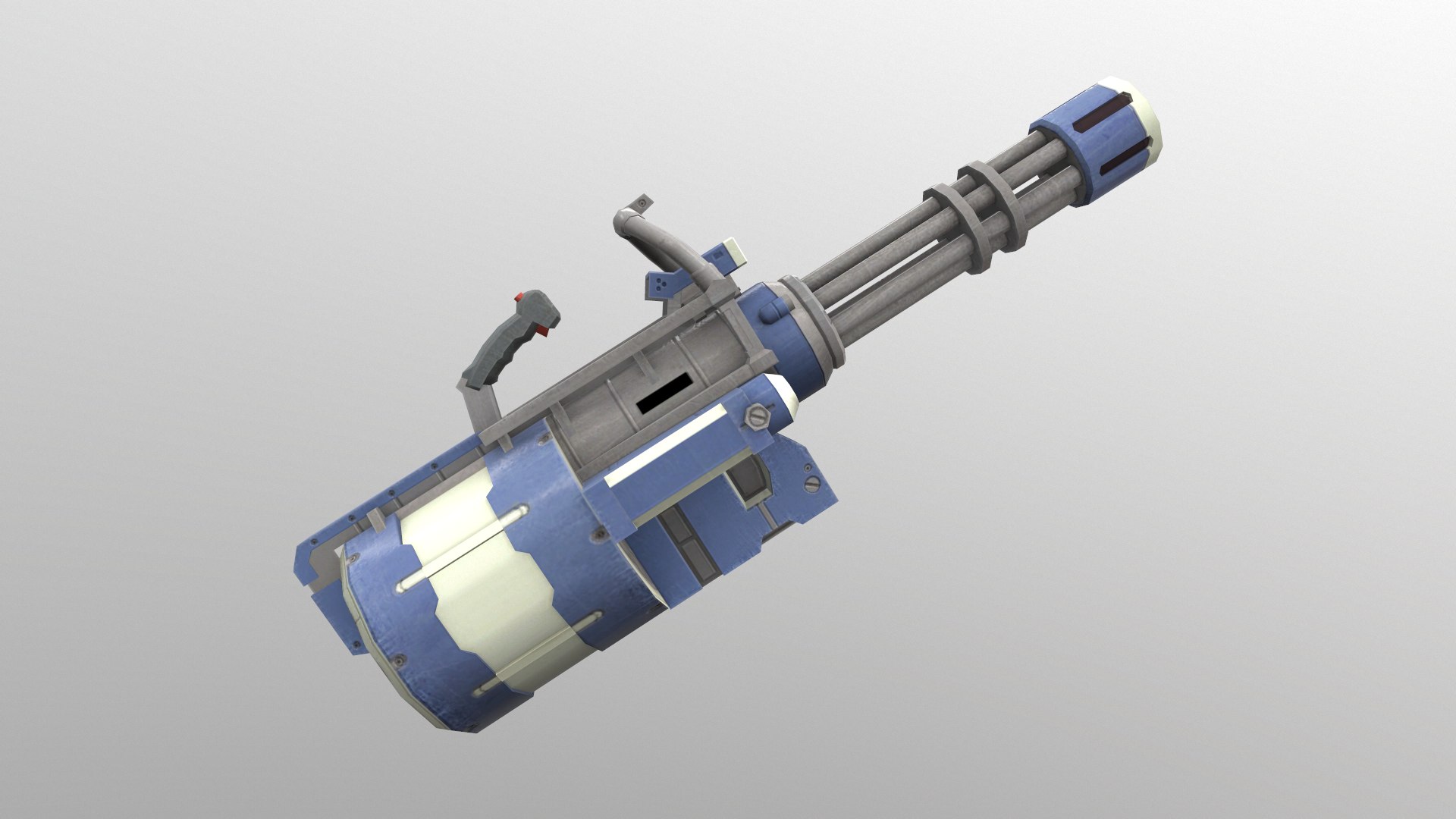 Gatling Gun Level 2 3D - TurboSquid 2186801