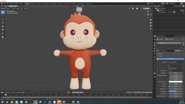 Cartoon Monkey Animated 3D model - TurboSquid 2013762