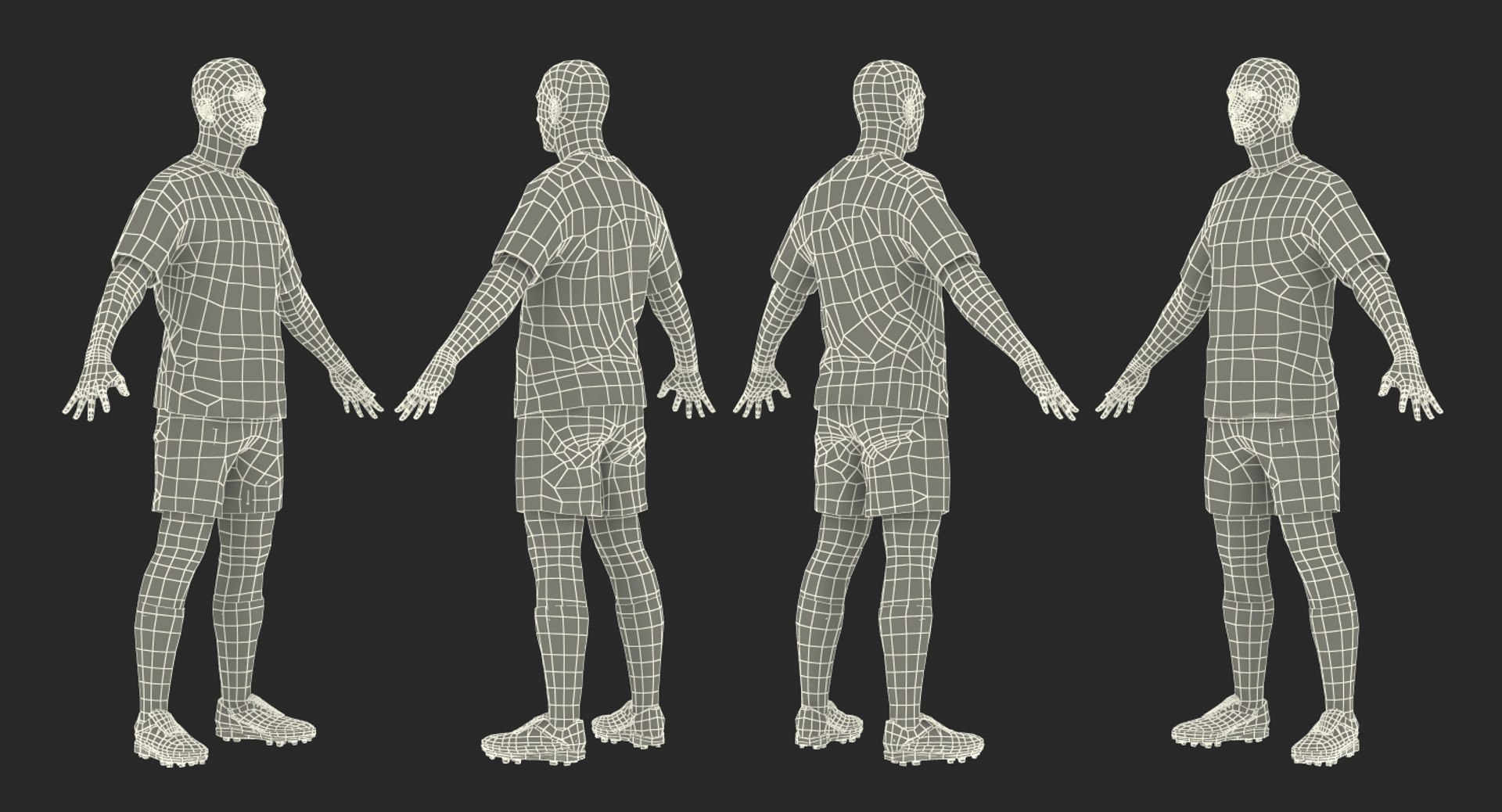 3D Soccer Football Player Real Model - TurboSquid 1314161