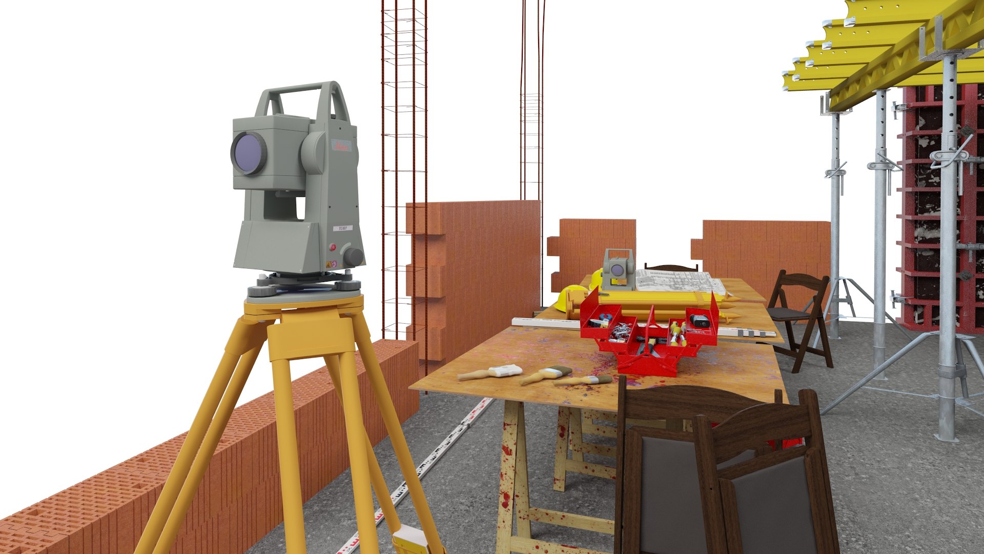 Building Site Tools 3D Model - TurboSquid 1554327