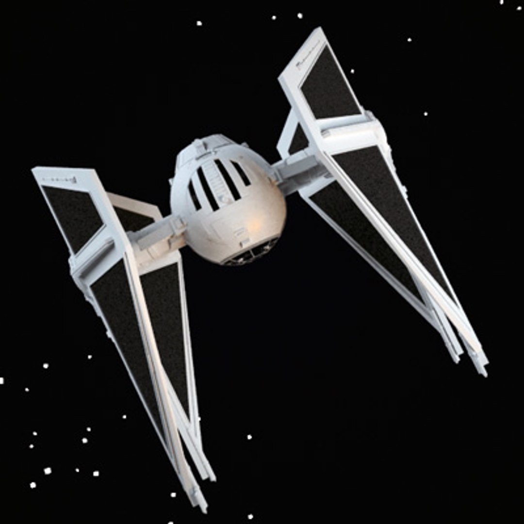 Tie Interceptor Fighter 3d Model