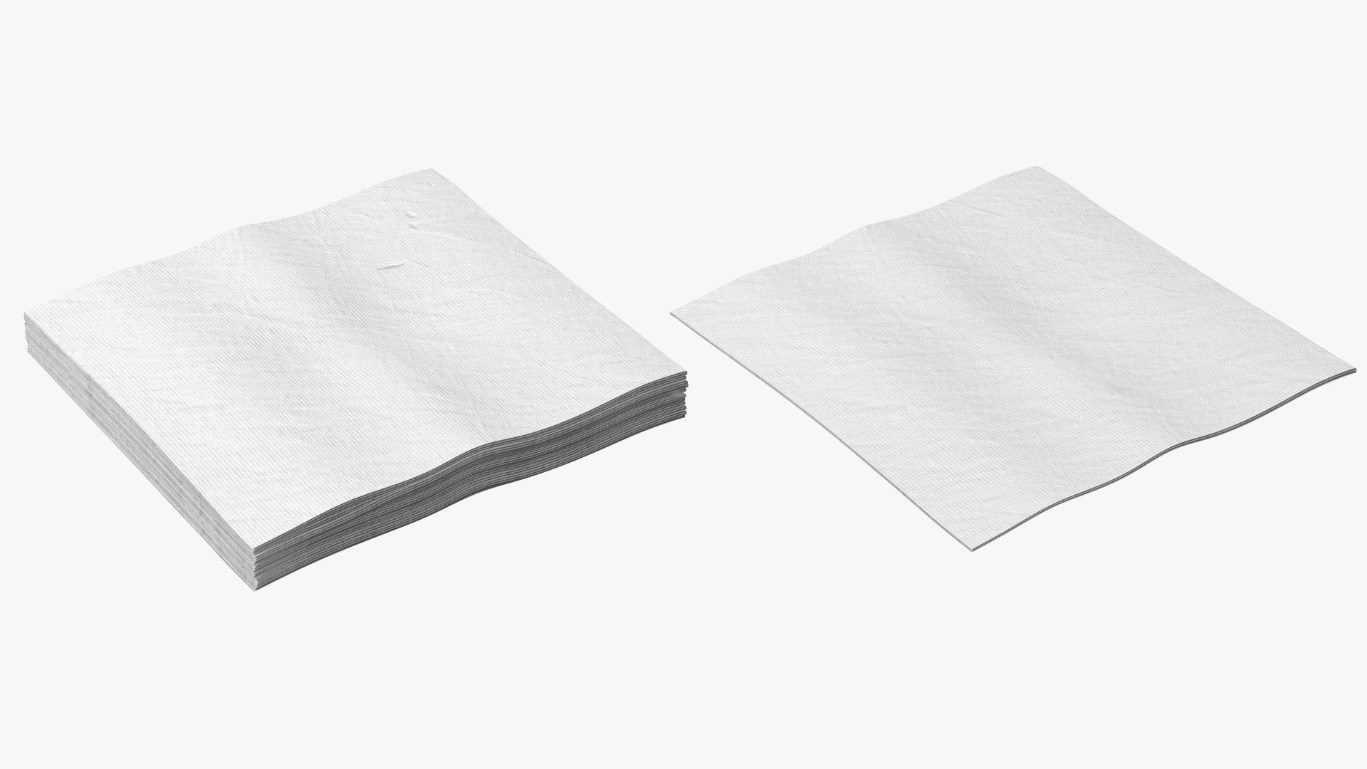 Stack of White Napkins 3D - TurboSquid 1812164