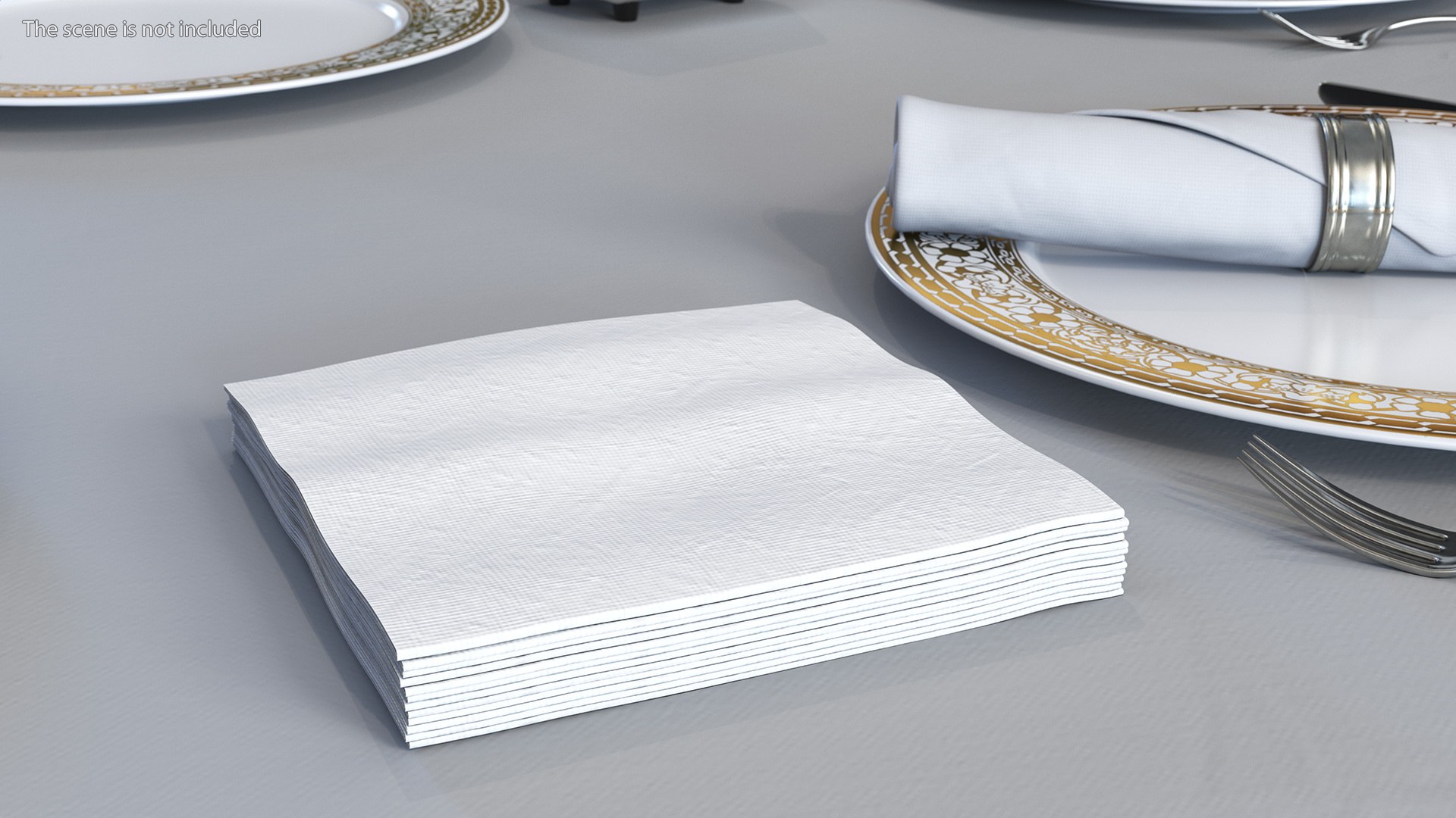 Stack Of White Napkins 3D - TurboSquid 1812164