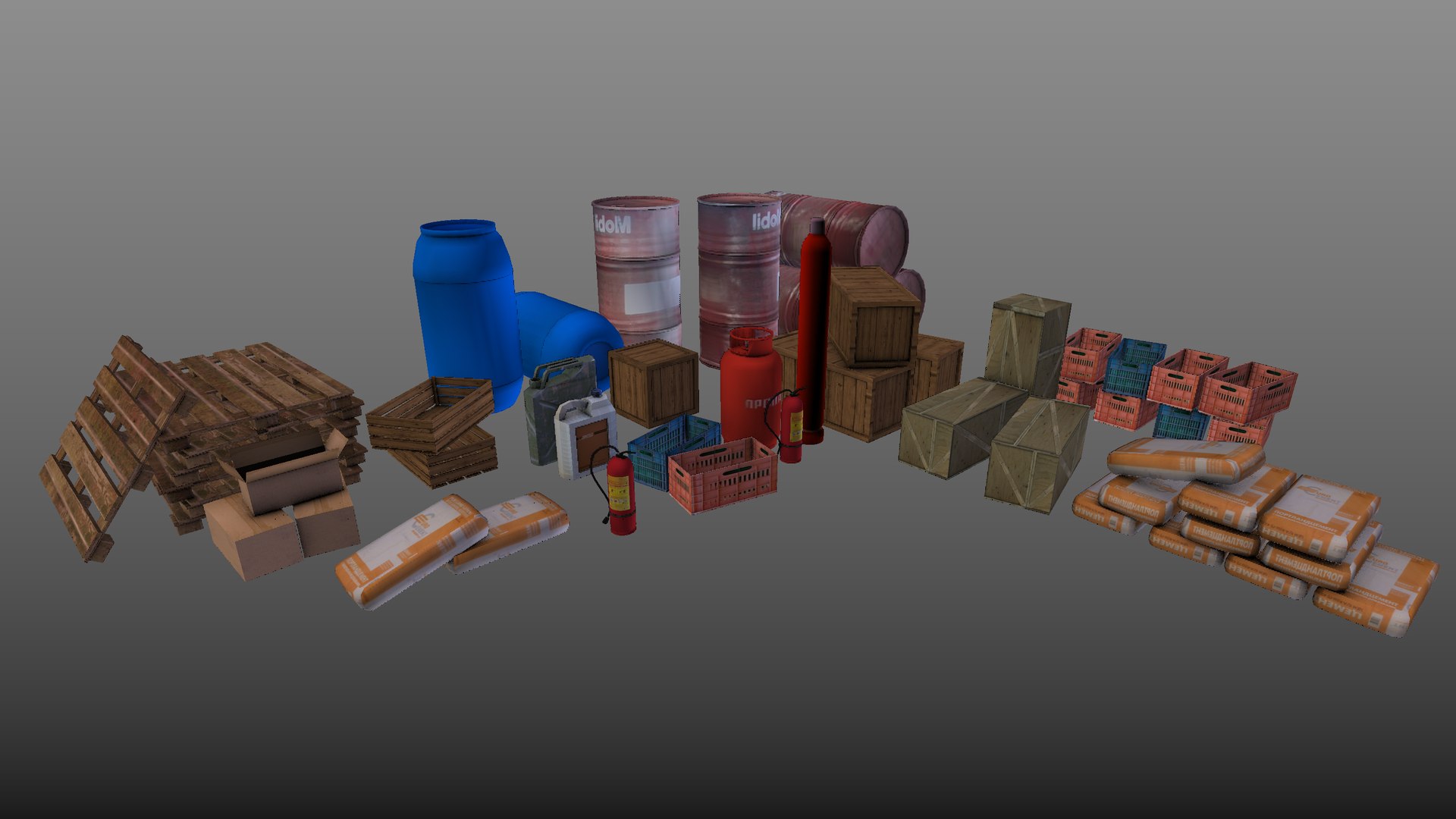 Construction Things 3ds