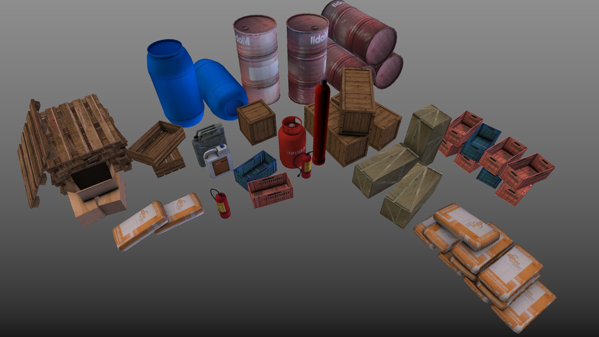 Construction Things 3ds