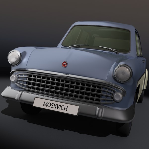 3d model old car moskvich 407