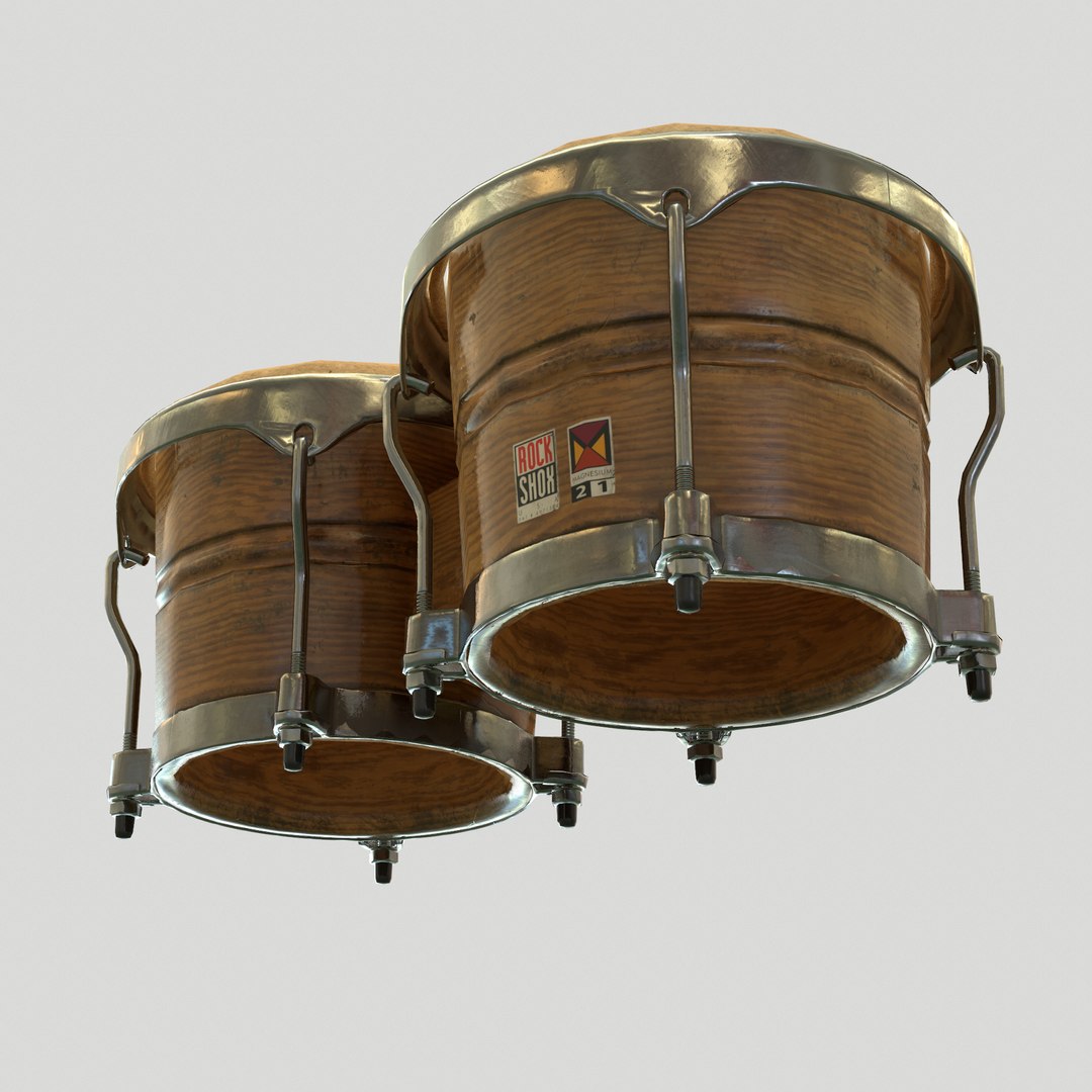 Bongos 3D Model - TurboSquid 1456685