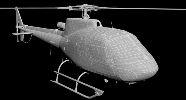 as350 b3 ecureuil 3d max