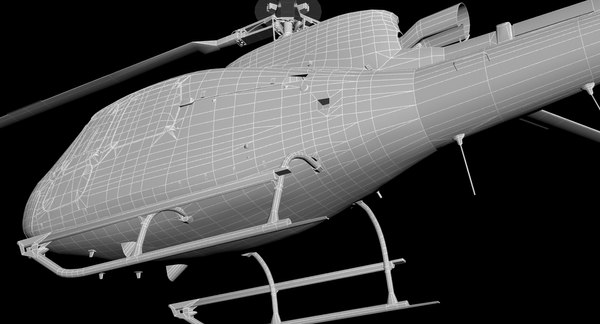 as350 b3 ecureuil 3d max