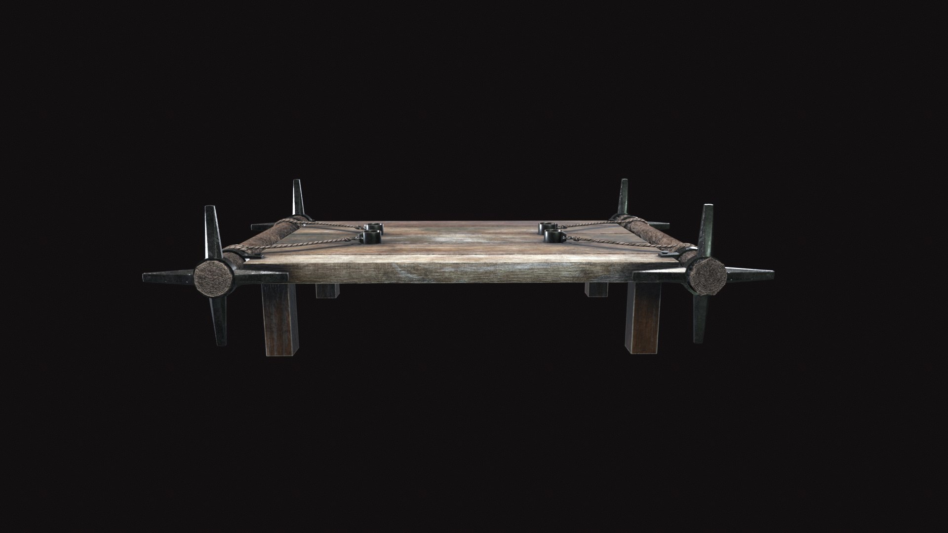 3D Medieval Stretching Torture Bed - TurboSquid 2306748