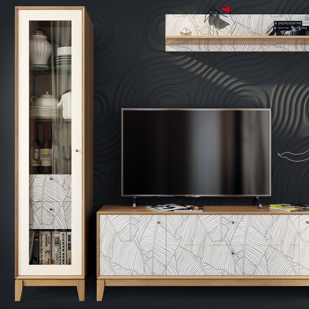 TV Stand TV Wall Reuben Love Home Model - TurboSquid 2095828