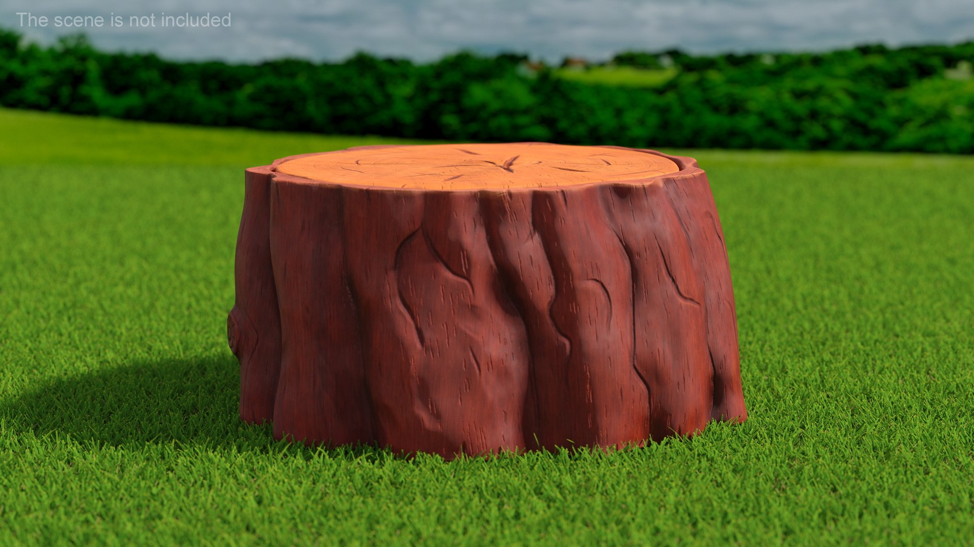 Low Cartoon Stump 3D model - TurboSquid 2012417