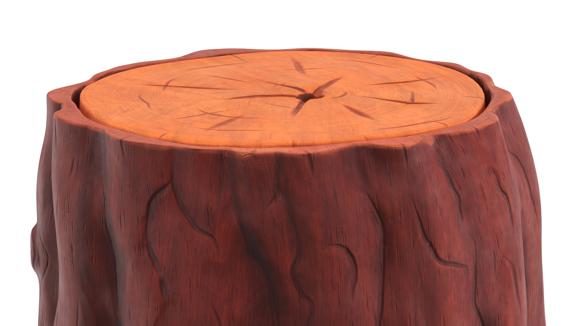 Low Cartoon Stump 3D model - TurboSquid 2012417
