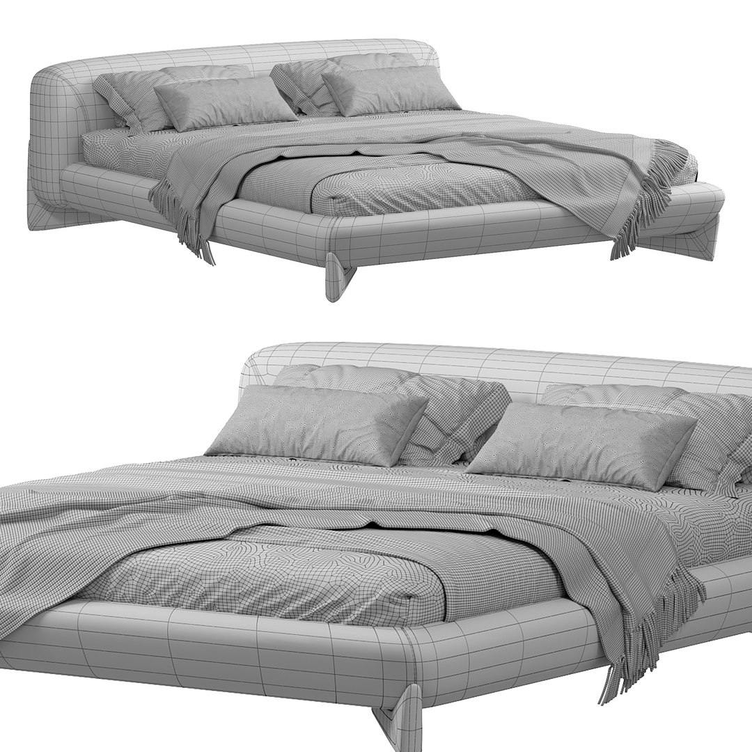 3D Model Porada Softbay BED - TurboSquid 2214704