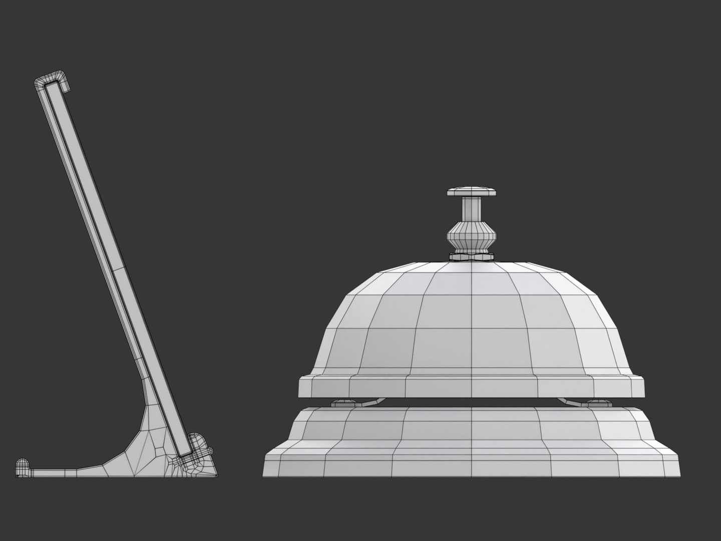 Reception Bell Sign Model - TurboSquid 1325991