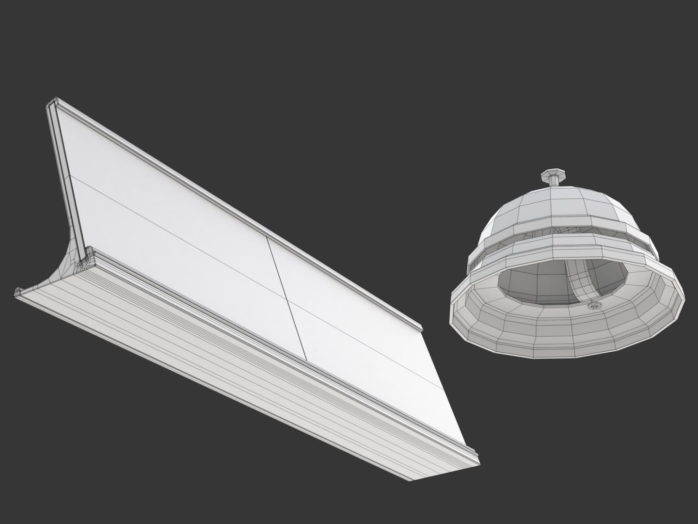 Reception Bell Sign Model - TurboSquid 1325991