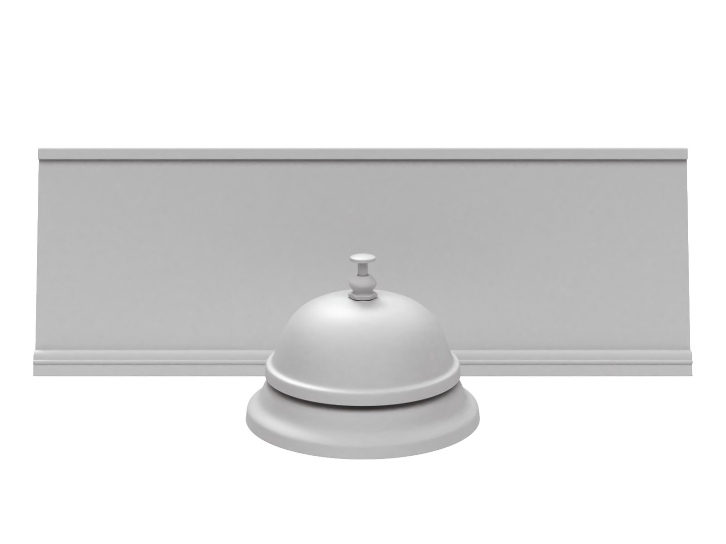 Reception Bell Sign Model - TurboSquid 1325991