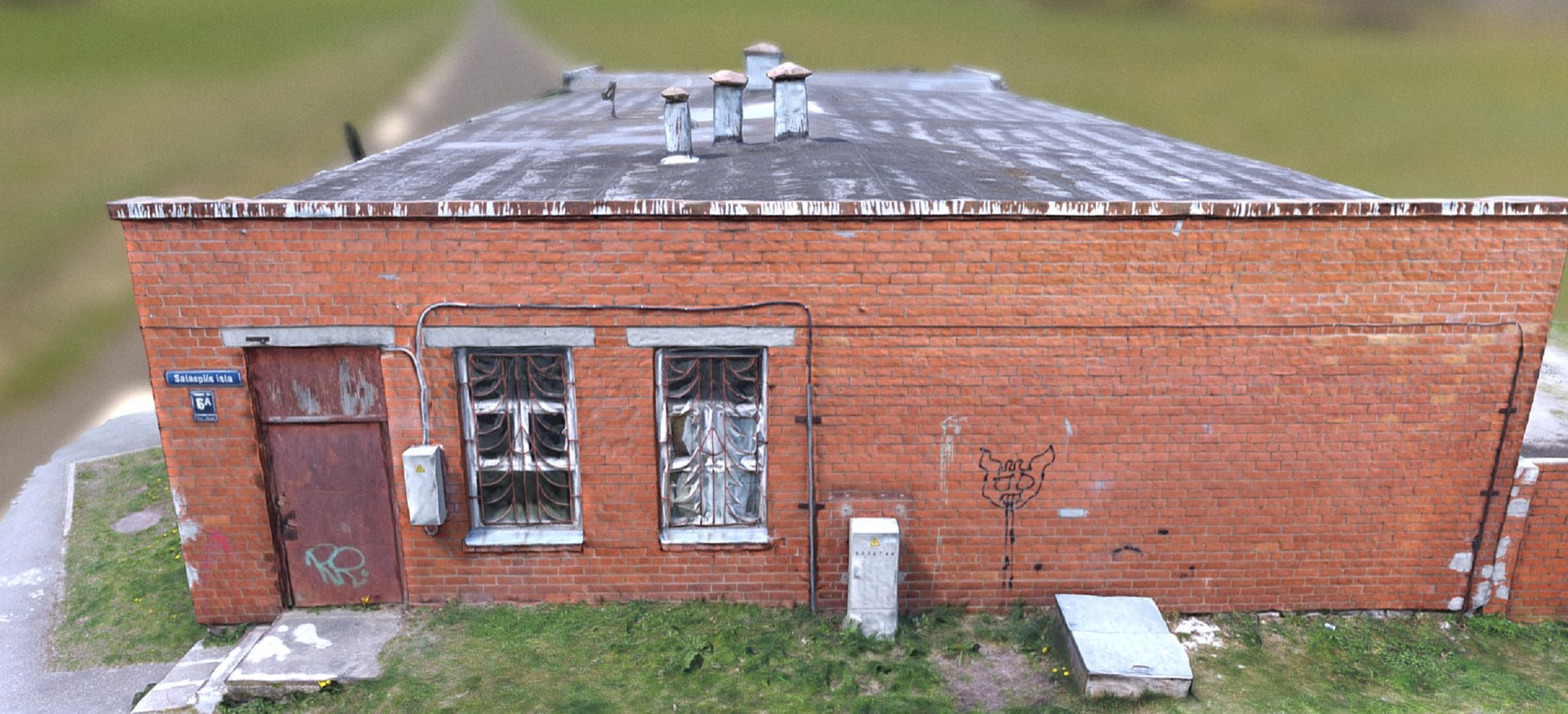 3D Red Brick 1-story Building - TurboSquid 1840774
