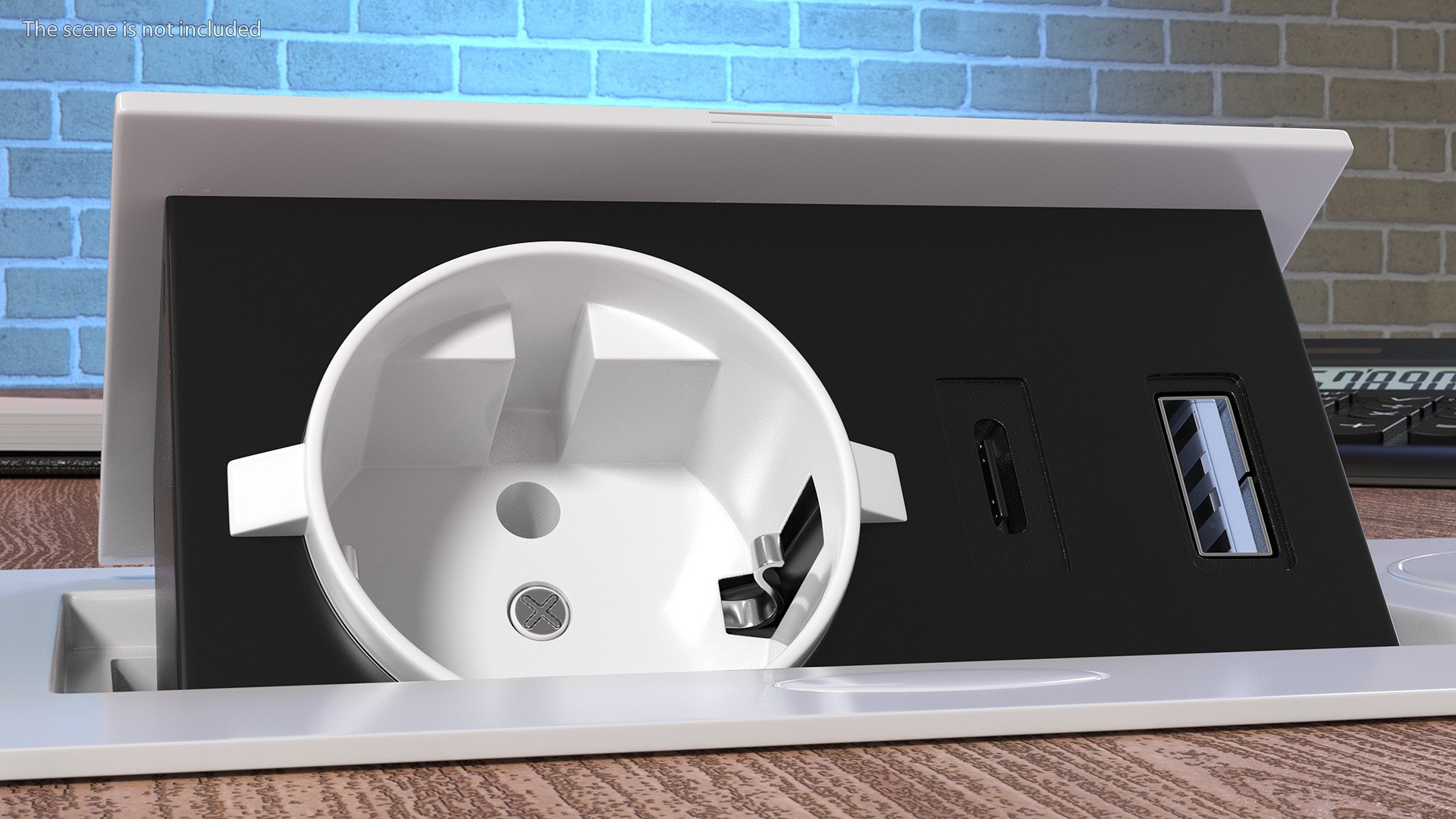 White Single Hidden Socket model - TurboSquid 2079633