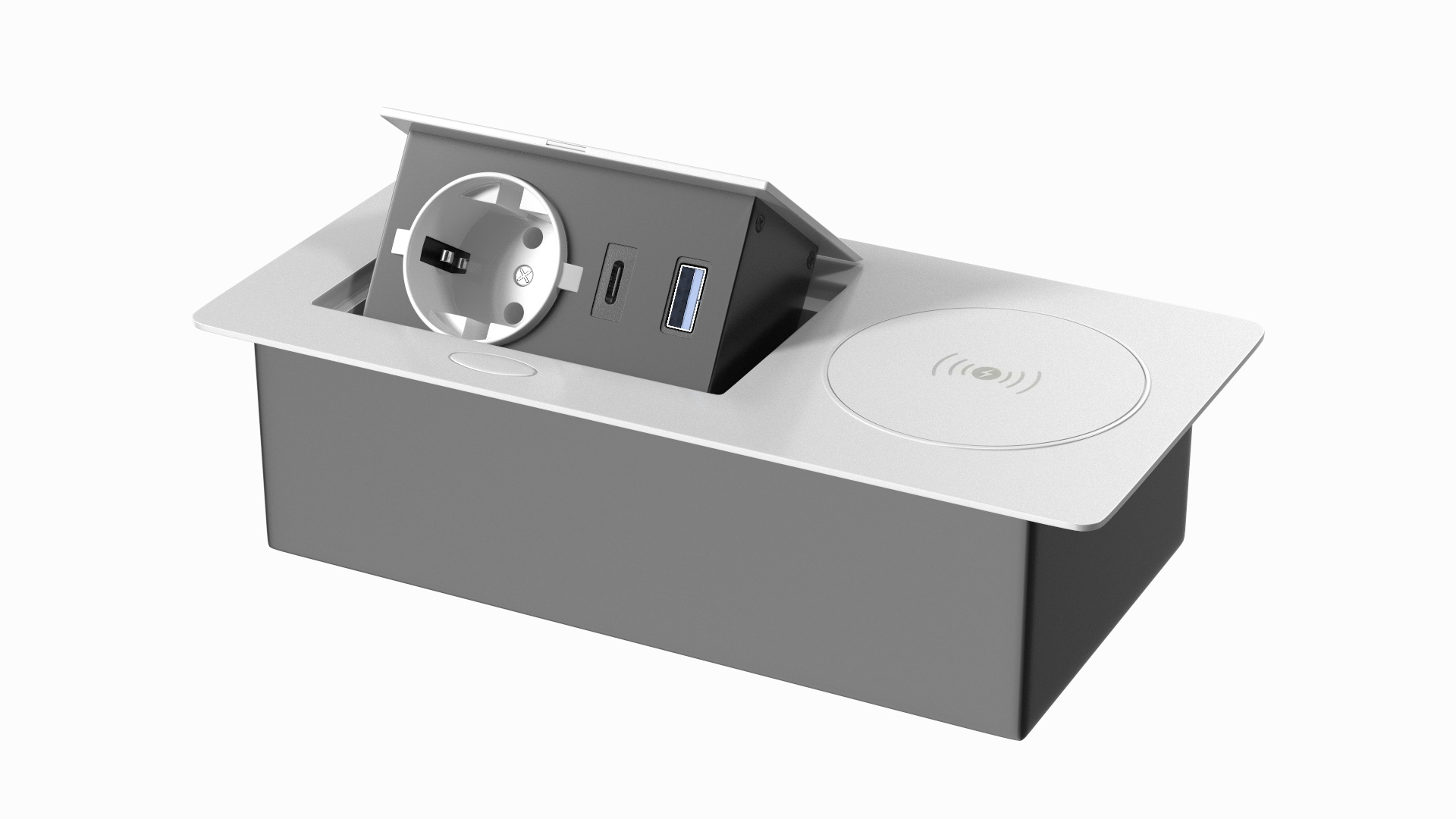 White Single Hidden Socket Model - TurboSquid 2079633