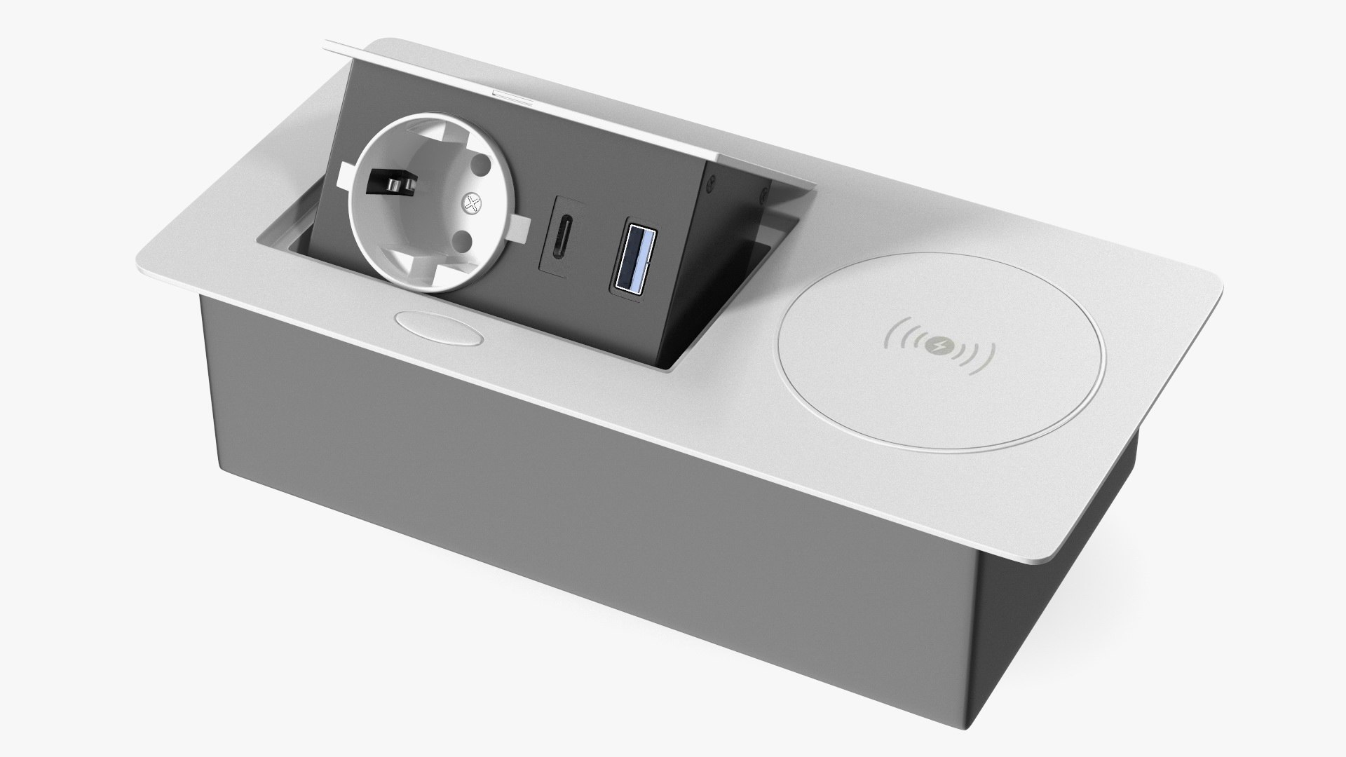 White Single Hidden Socket model - TurboSquid 2079633