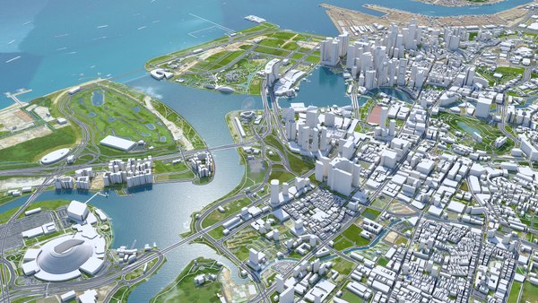 싱가포르 시티 3D Mdoel 3D 모델 - TurboSquid 1531570