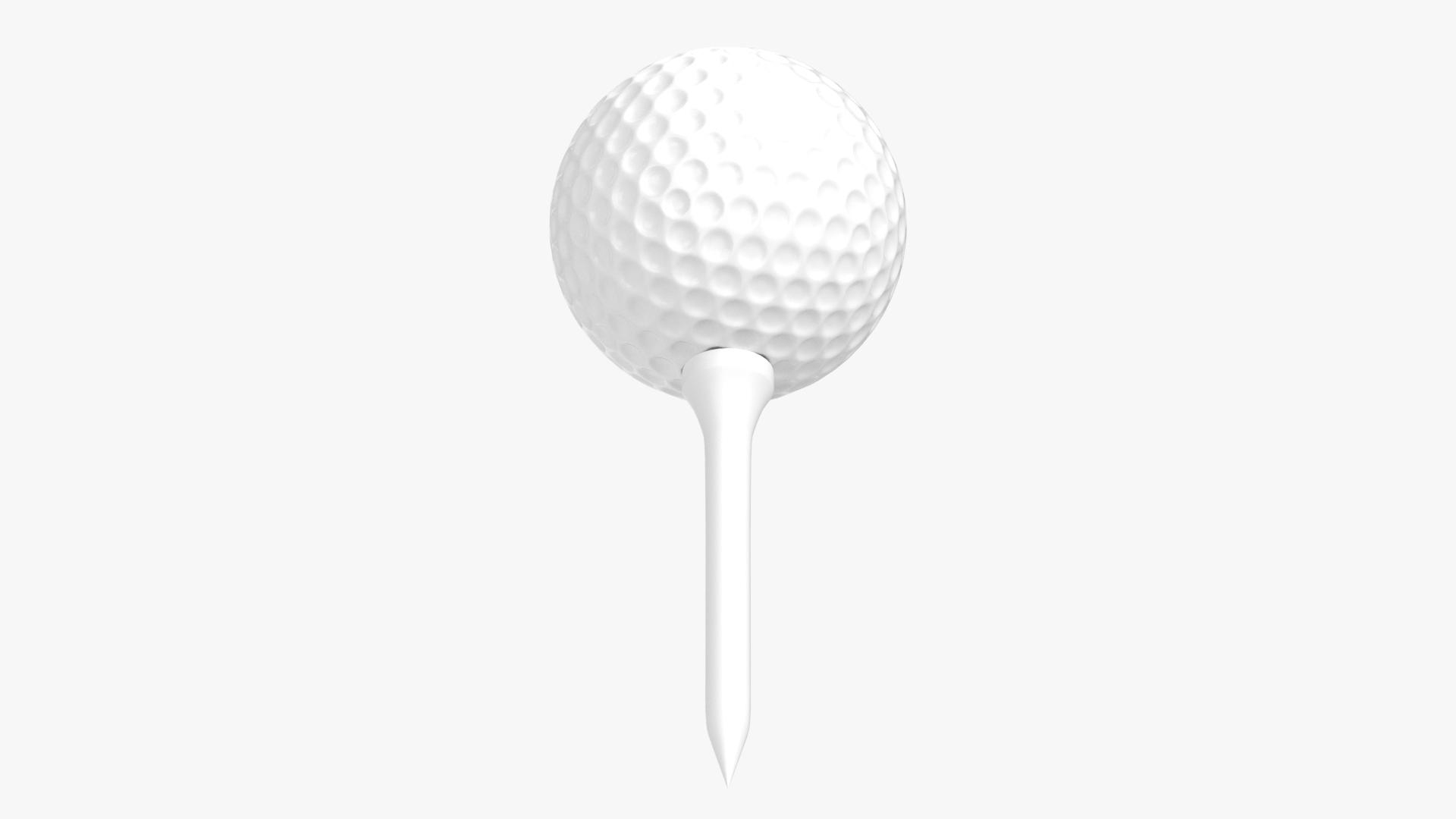 Golf Ball And Tee 3D Model - TurboSquid 2111579